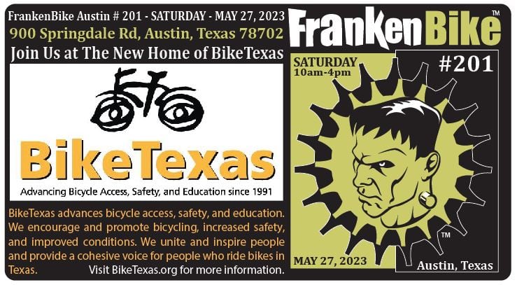 FrankenBike Austin # 201: SATURDAY, May 27, 2023 from 10am-4pm at ...